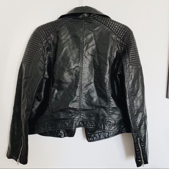 H&M | Jackets & Coats | Hm Classic Leather Jacket | Poshmark